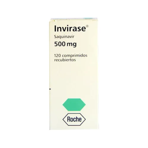 Invirase 120 comprimidos frasco saquinavir 500 mg - Farmacia a domicilio