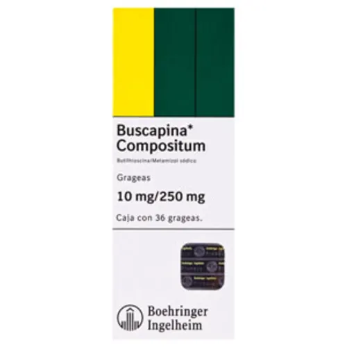 Buscapina compositum metamizol sódico monohidratado 250 mg hioscina 10 ...