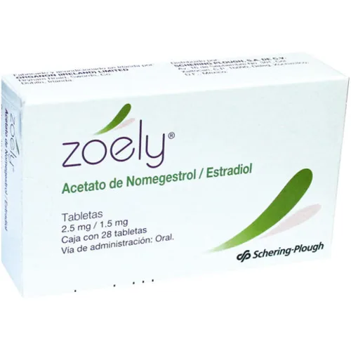 Zoely 2.5/1.5 Mg Con 28 Tabletas Prixz Farmacia Online