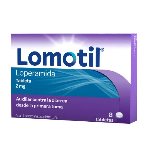 Tabletas Lomotil 2 mg C8 – Disminución de peristalsis