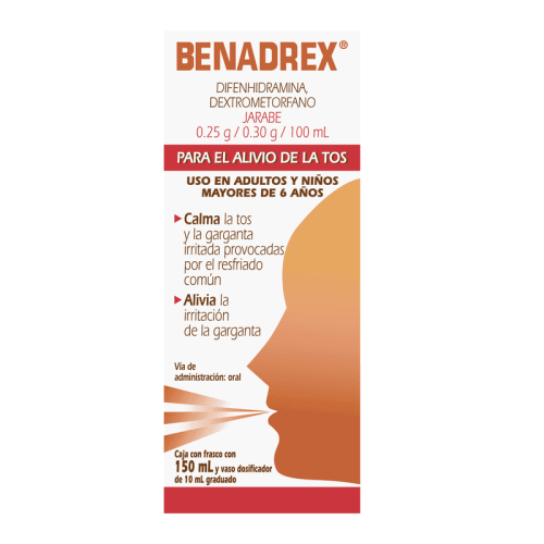 Benadrex 0.25/0.30 G Con 150 Ml Jarabe | Farmacia Online Prixz