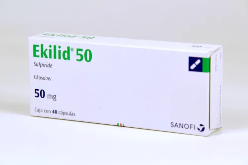Ekilid sulpirida 50 mg con 40 cápsulas - Farmacia a domicilio