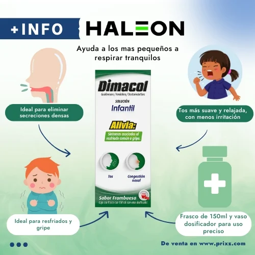 Dimacol Solución Infantil Sabor Frambuesa Con 150 Ml Prixz Farmacia Online