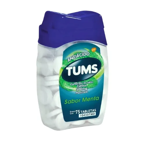 Tums 500 Mg Con 75 Tabletas Sabor Menta Prixz Farmacia Online