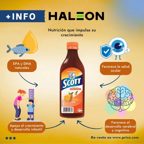 EMULSIÓN SCOTT NARANJA SUPLEMENTO ALIMENTICIO CON 400 ML – S