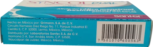 Syncol Dual 275/300 Mg Con 12 Tabletas | Farmacia Online Prixz
