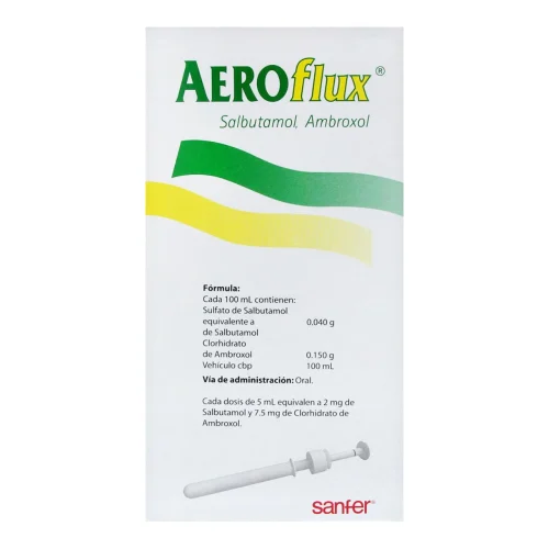 AeroFlux Solución 40 mg dosificador 120 ml - Combate el asma