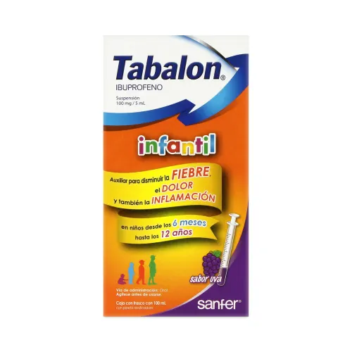 Tabalon Ibuprofeno 100 Mg / 5 Ml Suspensión Con 100 Ml Prixz Farmacia ...