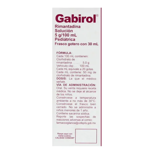 Gabirol 5 G Solución Pediátrica 30 Ml Prixz Farmacia Online