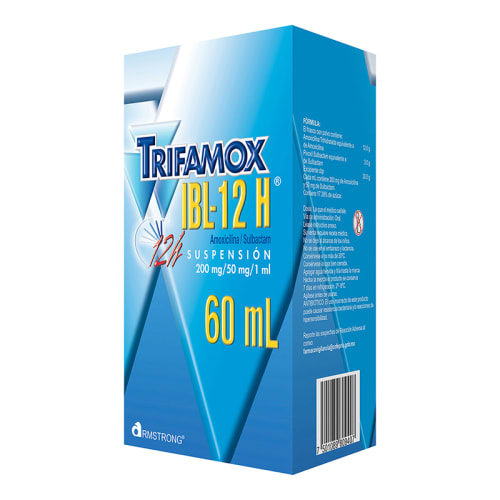 Trifamox Ibl 12H 200/50 Mg Suspensión 60 Ml - Farmacia Prixz