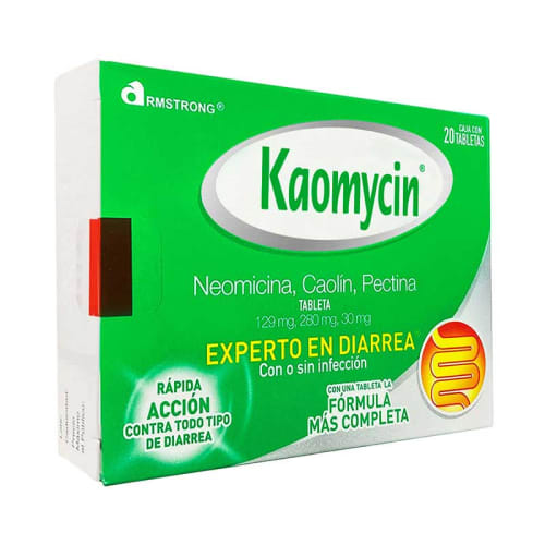 Kaomycin 129/280/30 Mg Con 20 Tabletas Prixz Farmacia Online