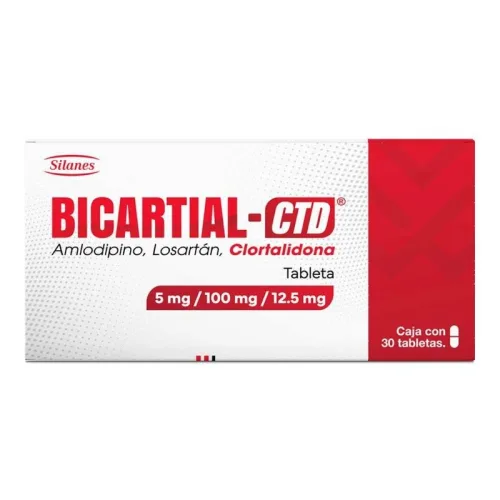 Bicartial 5mg 100mg 12 5mg Tab 30 Control De Hipertensión
