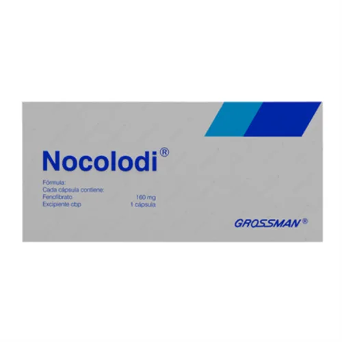 Nocolodi Fenofibrato 160 Mg Con 30 Cápsulas | Farmacia Online Prixz