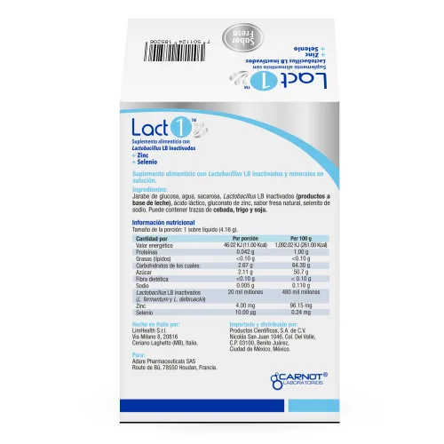 Lact 1 Suplemento Alimenticio con 10 Sobres Prixz Farmacia Online