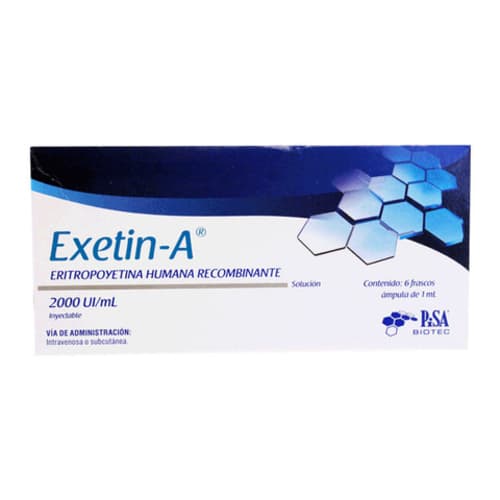 Exetin-A 2000 Ui Con 6 Frascos Ámpula De 1 Ml | Farmacia Online Prixz