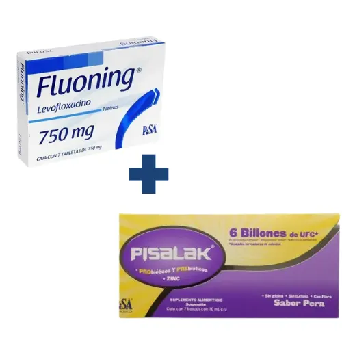 Compra Fluoning 750 Mg Con 7 Tabletas + Pisalak Suplemento Alimenticio ...