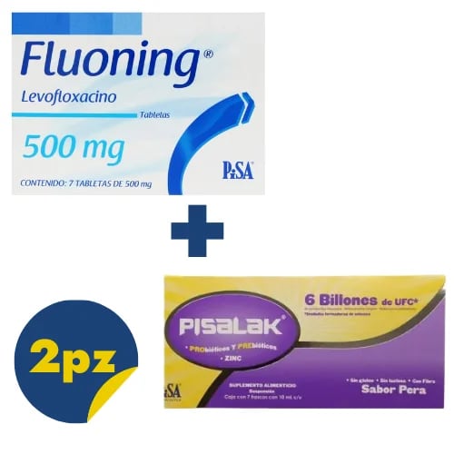 Compra Fluoning 500 Mg Con 7 Tabletas + Pisalak Suplemento Alimenticio ...