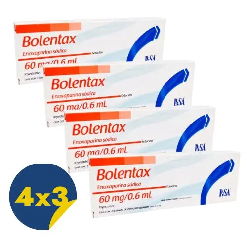 Bolentax 60 Mg Solución Inyectable Con 2 Jeringas Prellenadas Pack 4x3 ...