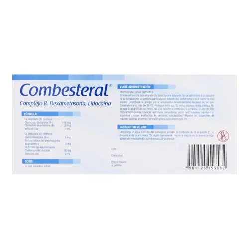 Combesteral Solución Inyectable | Farmacia Online Prixz
