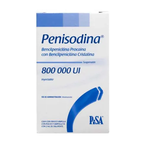 Penisodina 800,000 UI Frasco Ampula - Uso antibiótico