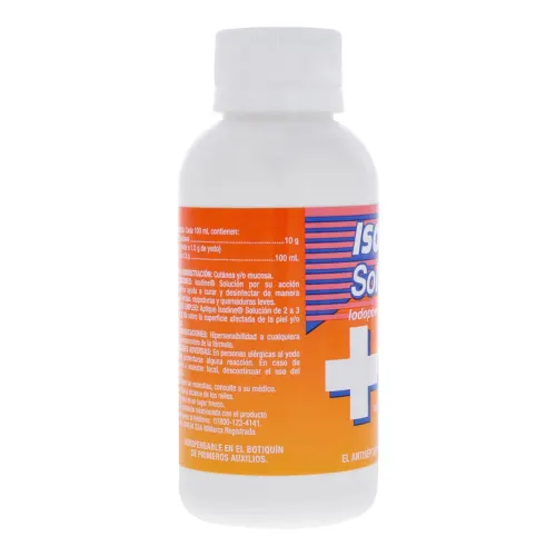 ISODINE Solución Tópica 120 ml – Material de Curación