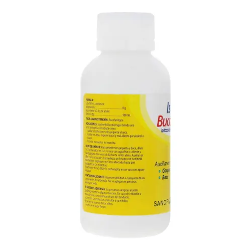 Isodine Bucal 120 ml solución – Antiséptico de uso diario