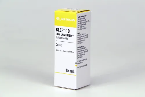 Blef sulfacetamida 10 % alcohol polivinílico 14 mg/ml con 1 solución ...