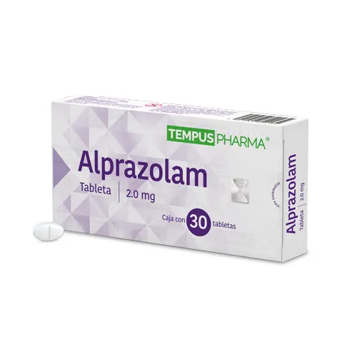 Alprazolam Tabletas 2 mg C30 – Tratamiento de la ansiedad