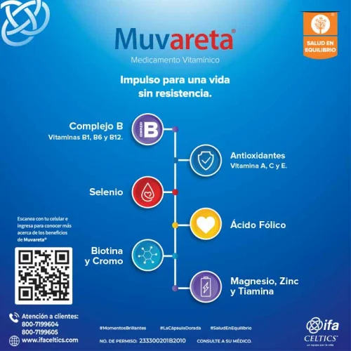 MUVARETA 300 MG CON 60 CÁPSULAS – Suplementación en estados