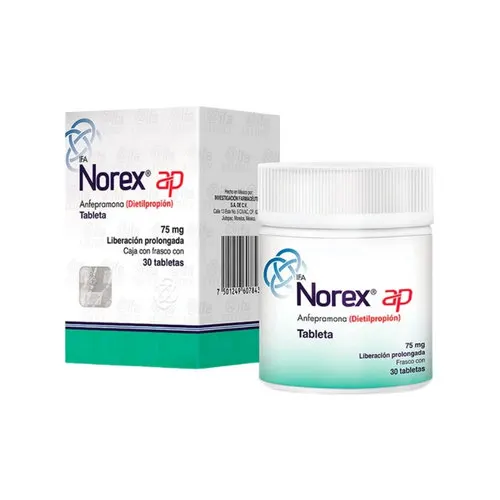 NOREX AP Tabletas 75 mg – Tratamiento de Obesidad