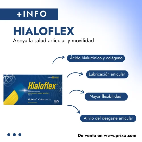 Hialoflex Suplemento Alimenticio con 30 Cápsulas Prixz Farmacia Online