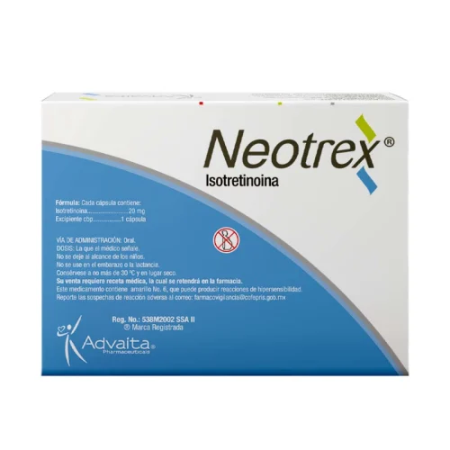 Neotrex 20 Mg Con 30 Cápsulas | Farmacia Online Prixz