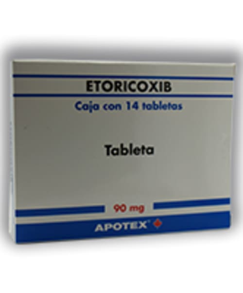 Etoricoxib 90 Mg Con 14 Tabletas (Apotex) | Farmacia Online Prixz