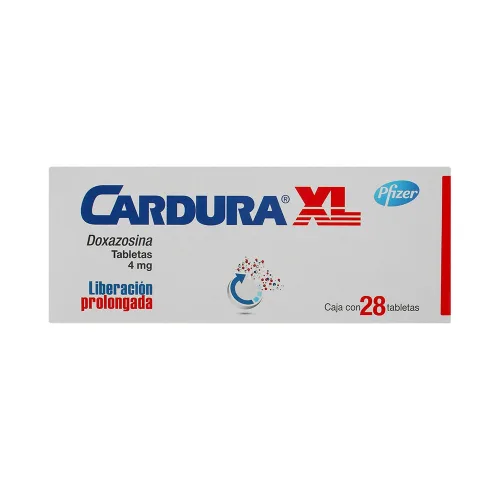 Cardura doxazosina 40 mg con 28 tabletas - Farmacia a domicilio