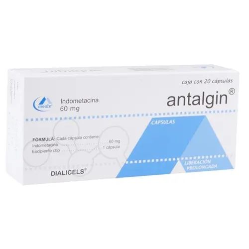 Antalgin 60 Mg Con 20 Cápsulas Prixz Farmacia Online