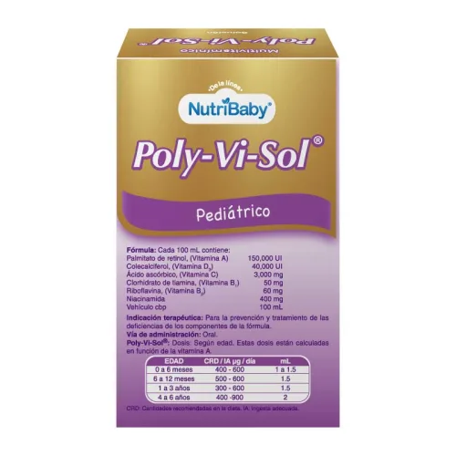 POLY-VI-SOL PEDIÁTRICO SUPLEMENTO ALIMENTICIO EN GOTAS DE 50