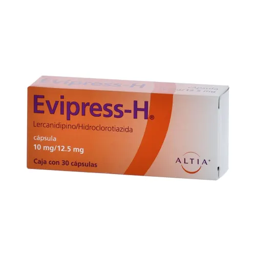 Evipress H Lecarnidipino 10 Mg Hidroclorotiazida 12.5 Mg Con 30 ...