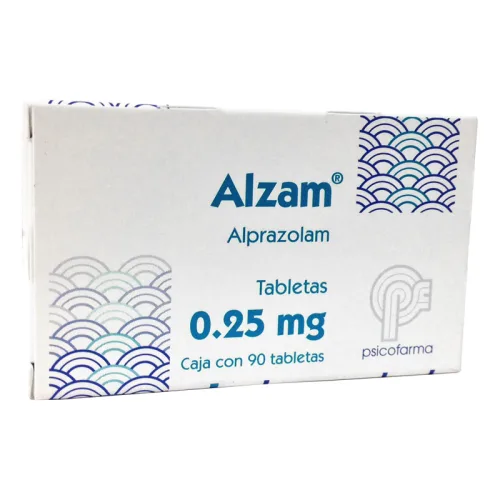 Comprar Alzam 0.25 Mg Con 90 Tabletas en Farmacia Prixz