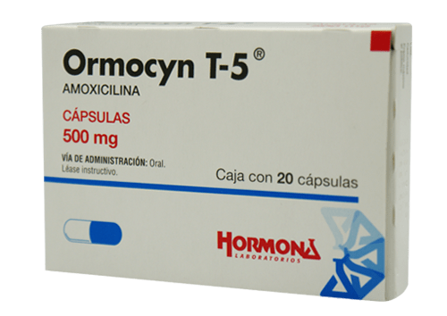 Ormocyn T-5 500 Mg Con 20 Cápsulas en Prixz.com