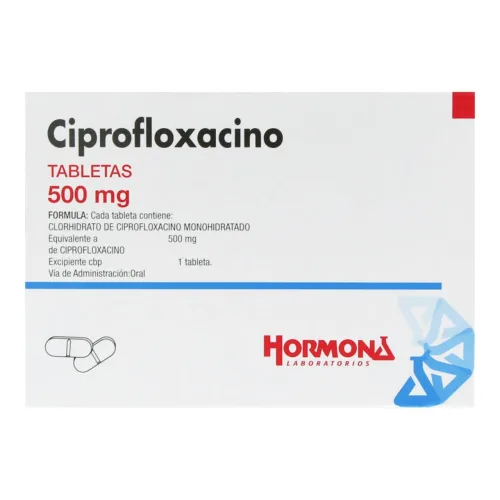 Ciprofloxacino 500 Mg Con 14 Tabletas (Hormona) | Farmacia Online Prixz