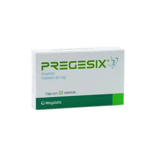 Pregesix 50 mg, 30 Tabletas – Tratamiento para motilidad gastrointestinal
