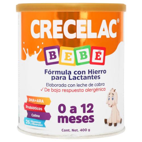 Crecelac Leche Cabra Fórmula Infantil De 0-12 Meses Con 400 G ...