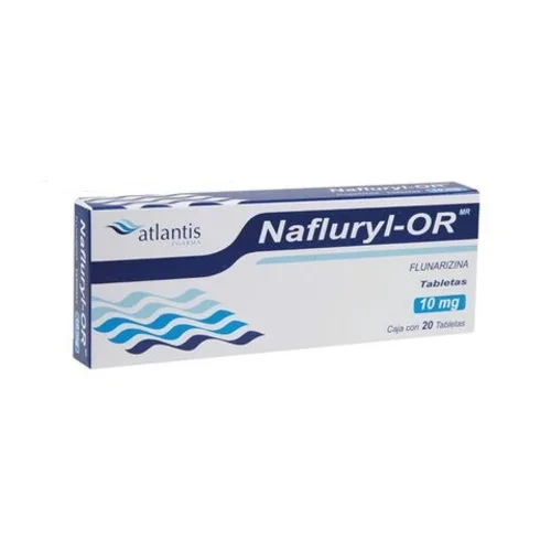 Nafluryl Or Flunarizina 10 Mg Con 20 Tabletas | Farmacia Online Prixz