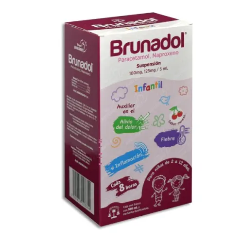 Brunadol Naproxeno Paracetamol 125 Mg / 100 Mg / 5 Ml Suspensión Con ...