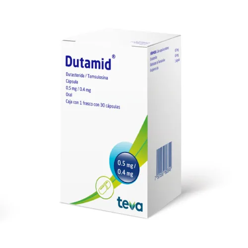 Dutamid 0.5/0.4 mg Con 30 Cápsulas | Farmacia Online Prixz