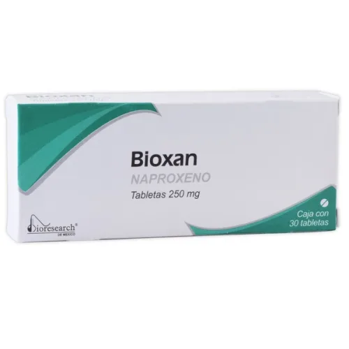 Bioxan Naproxeno 250 mg Tabletas C30 - Alivio de dolor e inflamación