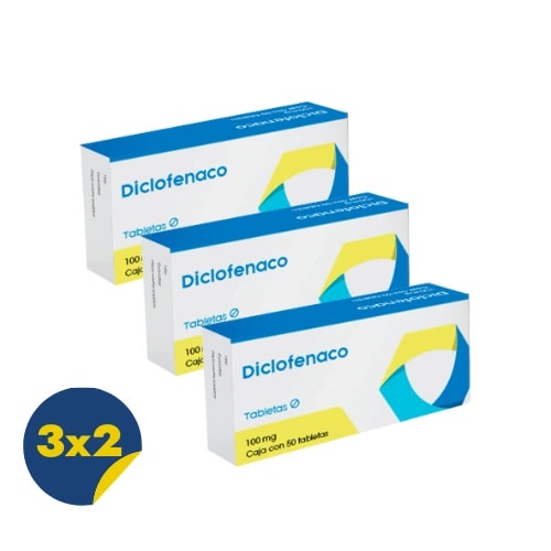 Diclofenaco 100 Mg Con 50 Tabletas 3X2 | Farmacia Online Prixz