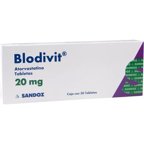 BloDivit 20mg Tabletas C30 - Regulación de Colesterol