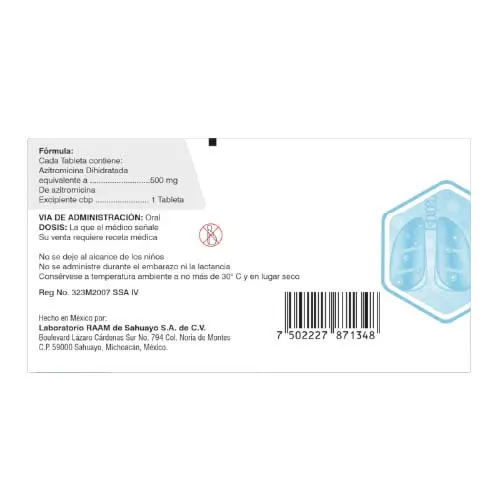 Craztronin Azitromicina 500 Mg Con 3 Tabletas