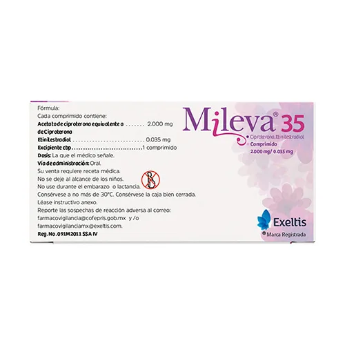 MILEVA Comprimidos 35 mg – Tratamiento del acné severo